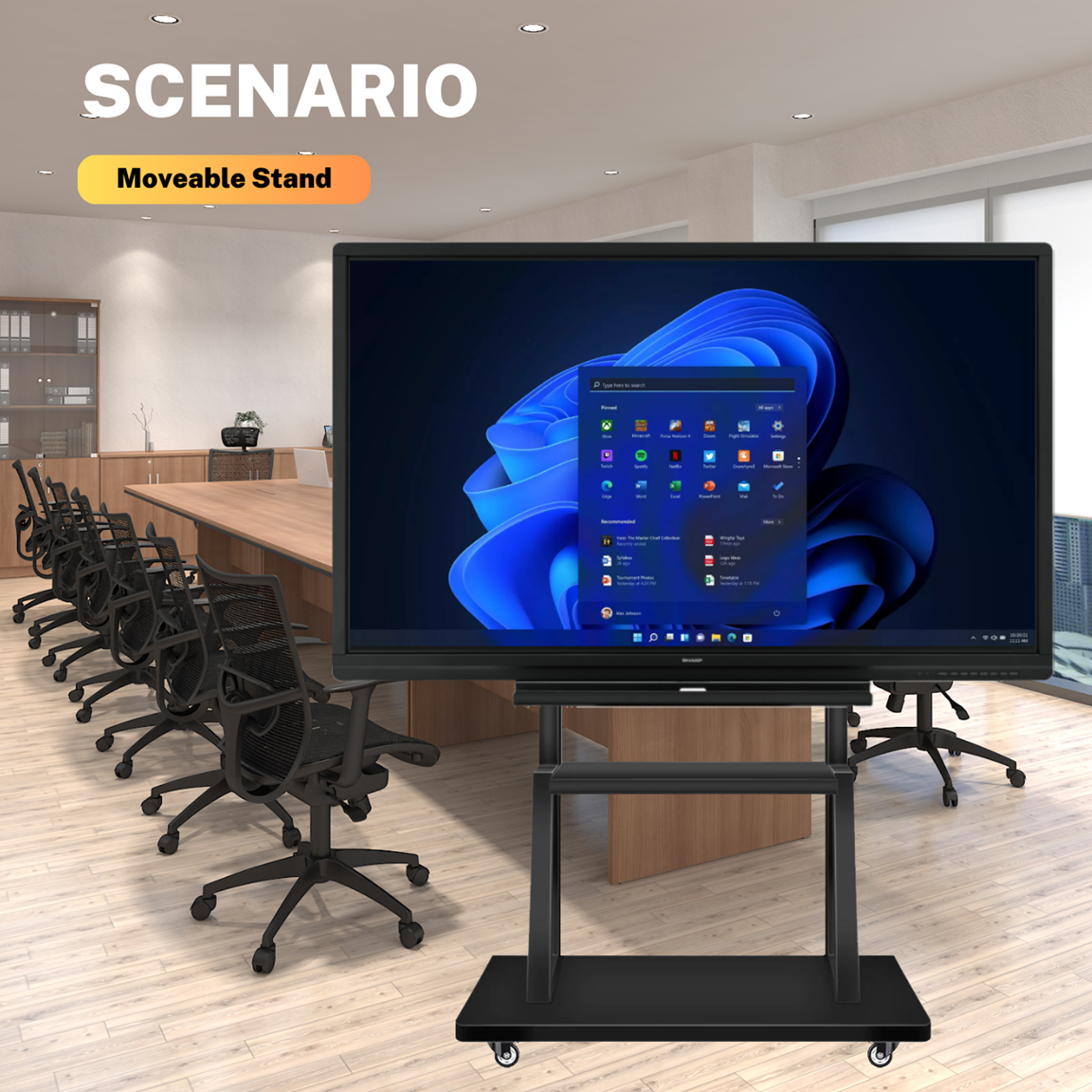 MEGRA Interactive Smartboard Office Touchscreen Monitor Smart ...