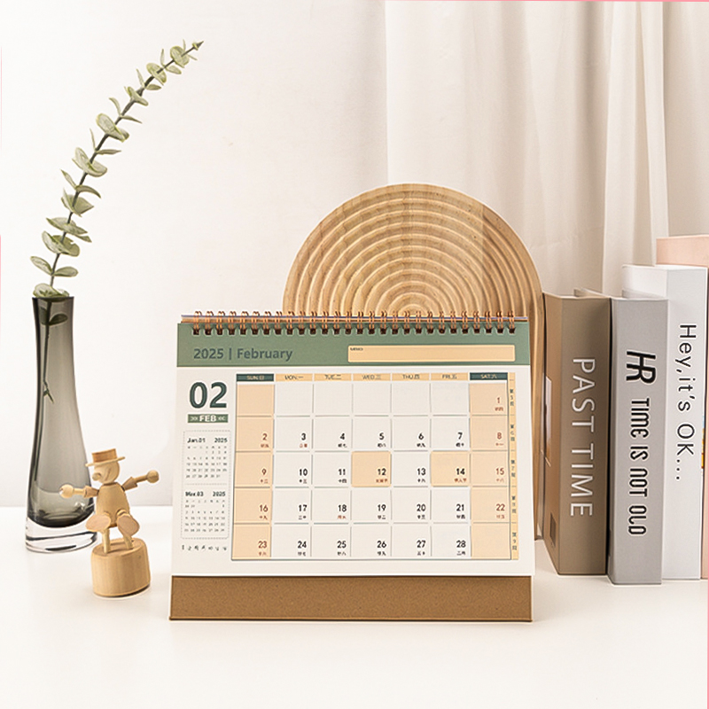 Whitespace 2025 Minimalist Desktop Calendar Big Table Kalendar Planner ...