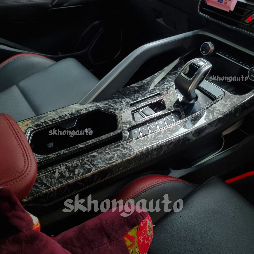 proton x50 car carbon fiber gear shift panel frame garnish accessories ...