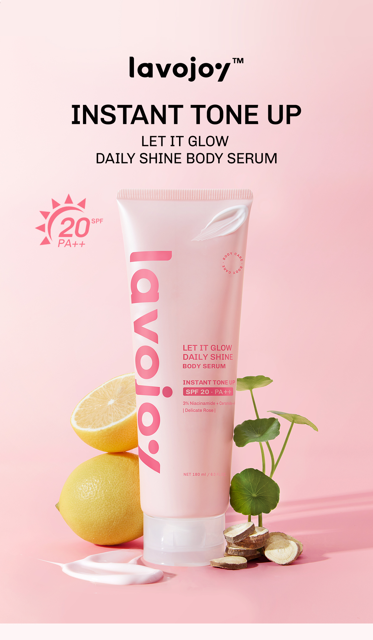 [NEW] lavojoy Skin Brightening Let It Glow Daily Shine Sun Body Serum ...