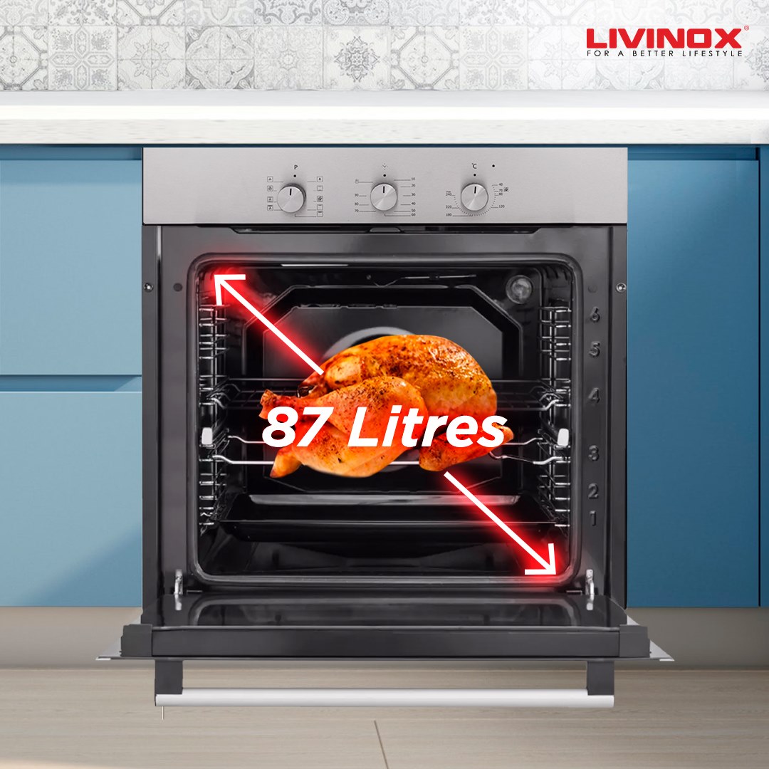 LIVINOX 75L 87L Built-In Oven 6 Function/9 Function Oven | Shopee Malaysia