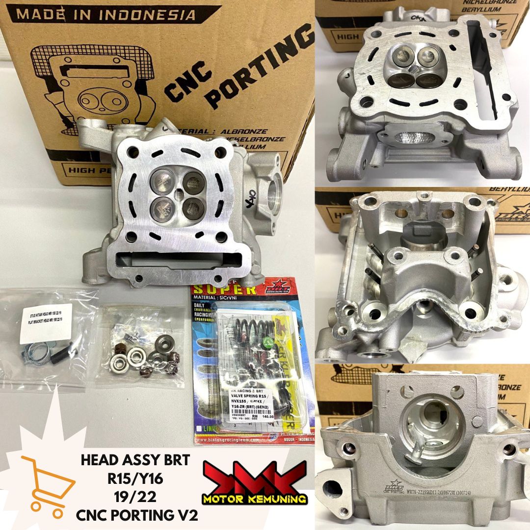 BRT HEAD RACING R15 / Y16 NVX NMAX-V2 19/22 BRT CNC PORTING (V2 ...