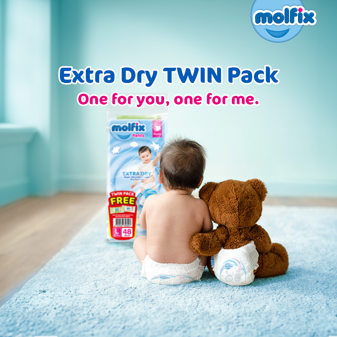 [CASHBACK 10%] MOLFIX STANDARD PANTS (TWIN PACK) | EXTRA DRY | Shopee ...