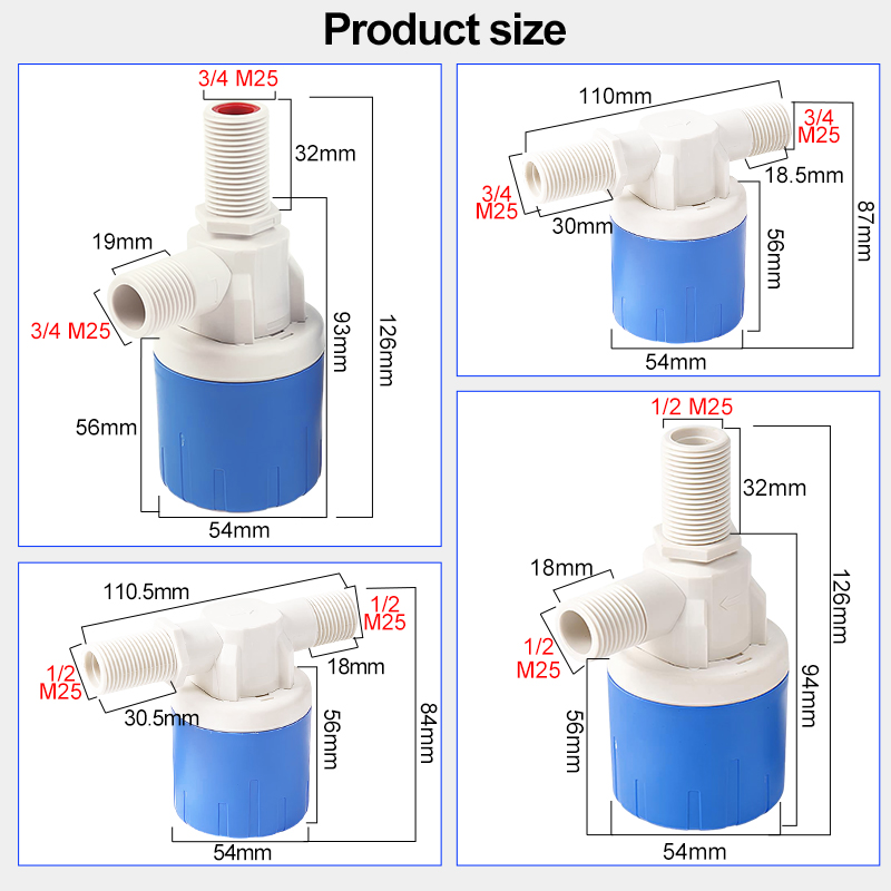 Automatic Water Level Control Valve Water Tank Float Valve Toilet Float ...