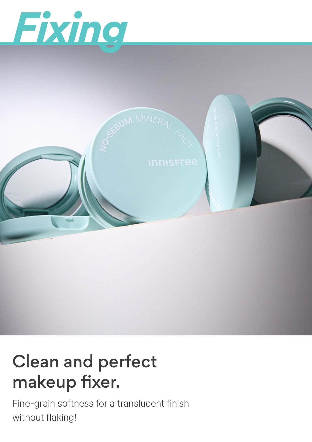 INNISFREE No-Sebum Mineral Pact 8.5g | Matte Finish | Shopee Malaysia