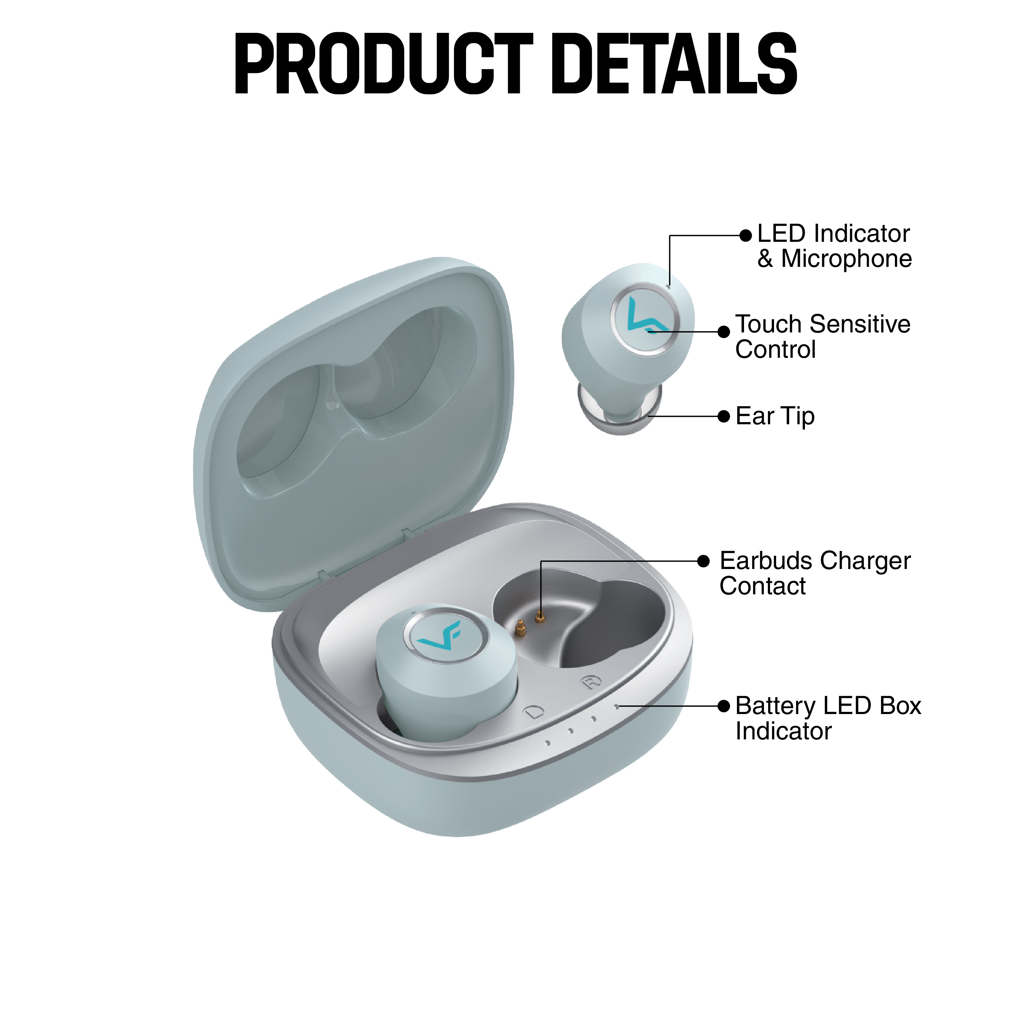Vinnfier VF Momento Pro 2 Extra Bass ENC ANC True Wireless TWS Earbuds ...