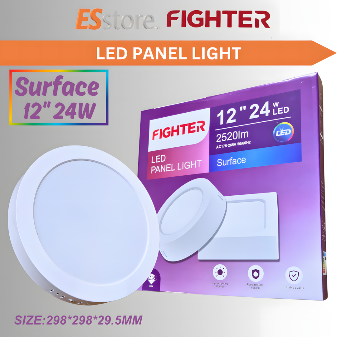 Fighter 6" 12W / 8"18W / 12"24W Surface Led Panel Light | Shopee Malaysia