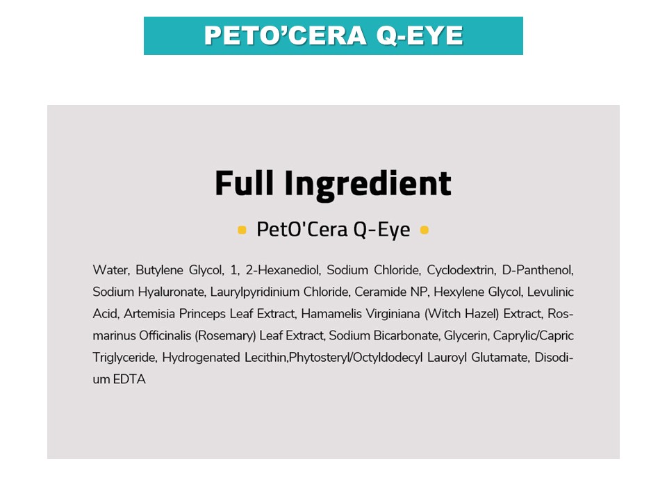 Breezy Tail PetO'Cera CL-Ear, EEF 120ml / PetO'Cera Q-Eye 120g - Tear ...
