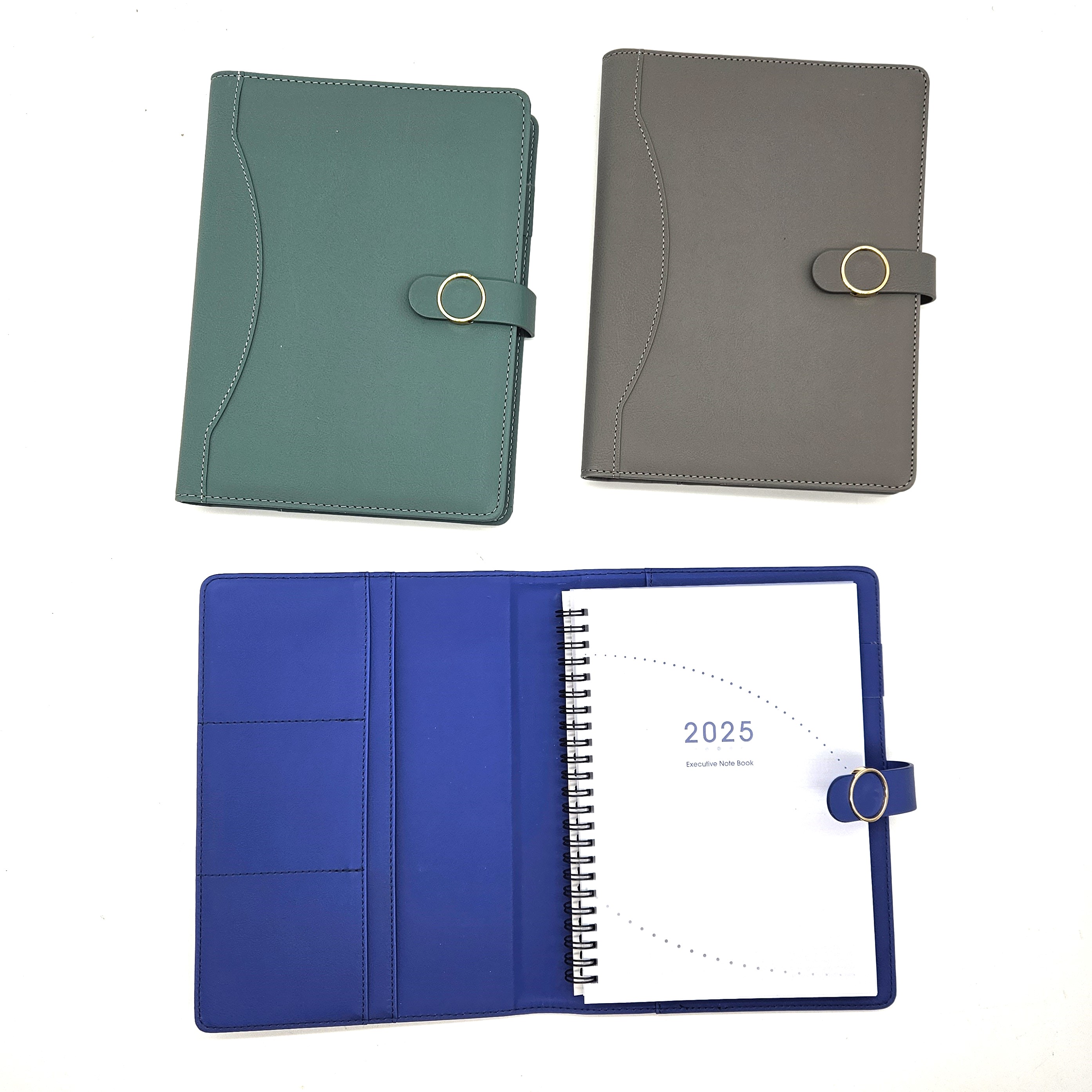 2025 Diary Planner A5 PU Leather W1003 Wire O Monthly Planner Notebook ...