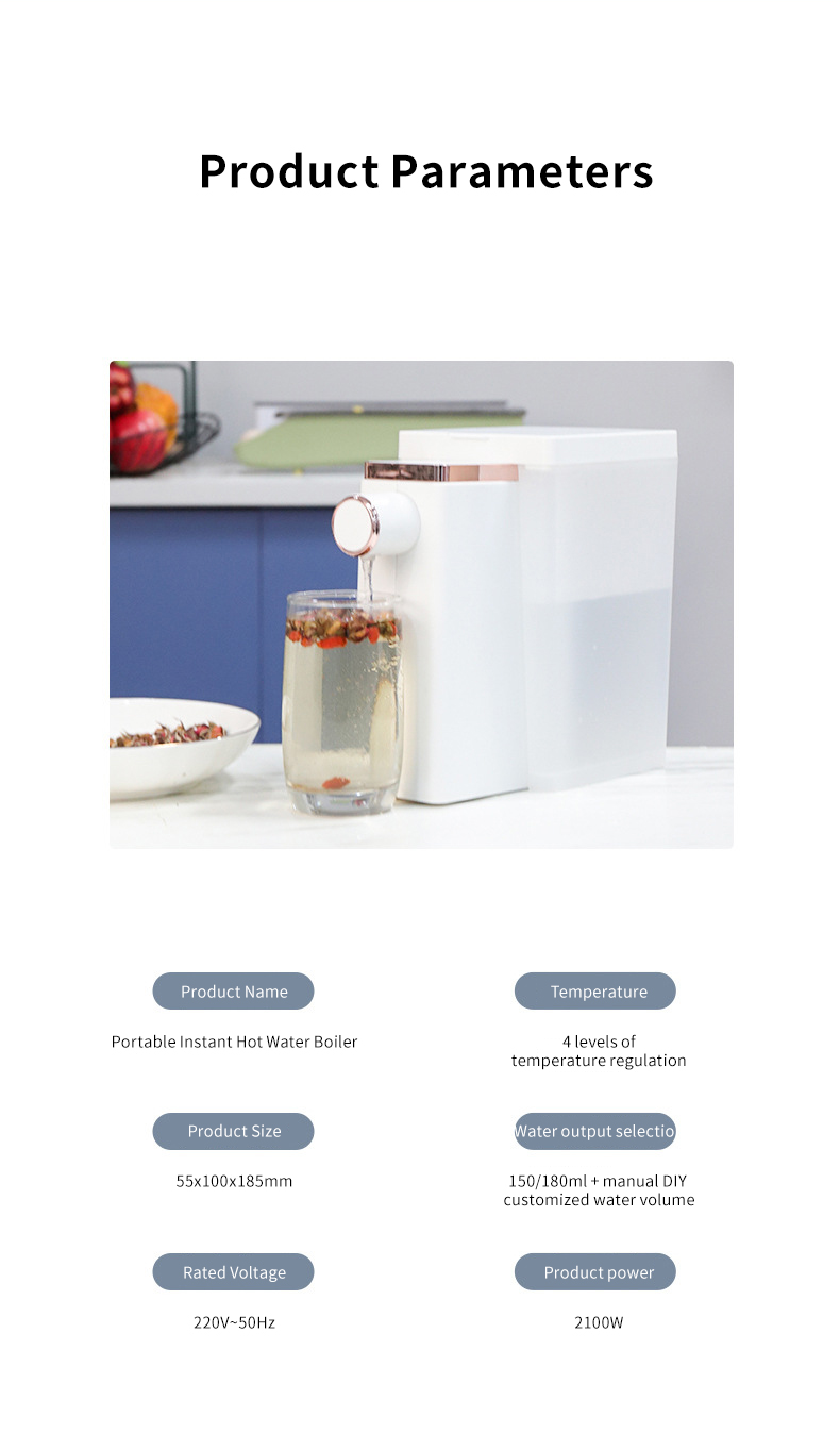 ONE HOME Instant Hot Water Pot Kettle Heater Dispenser with Tank Safe ...