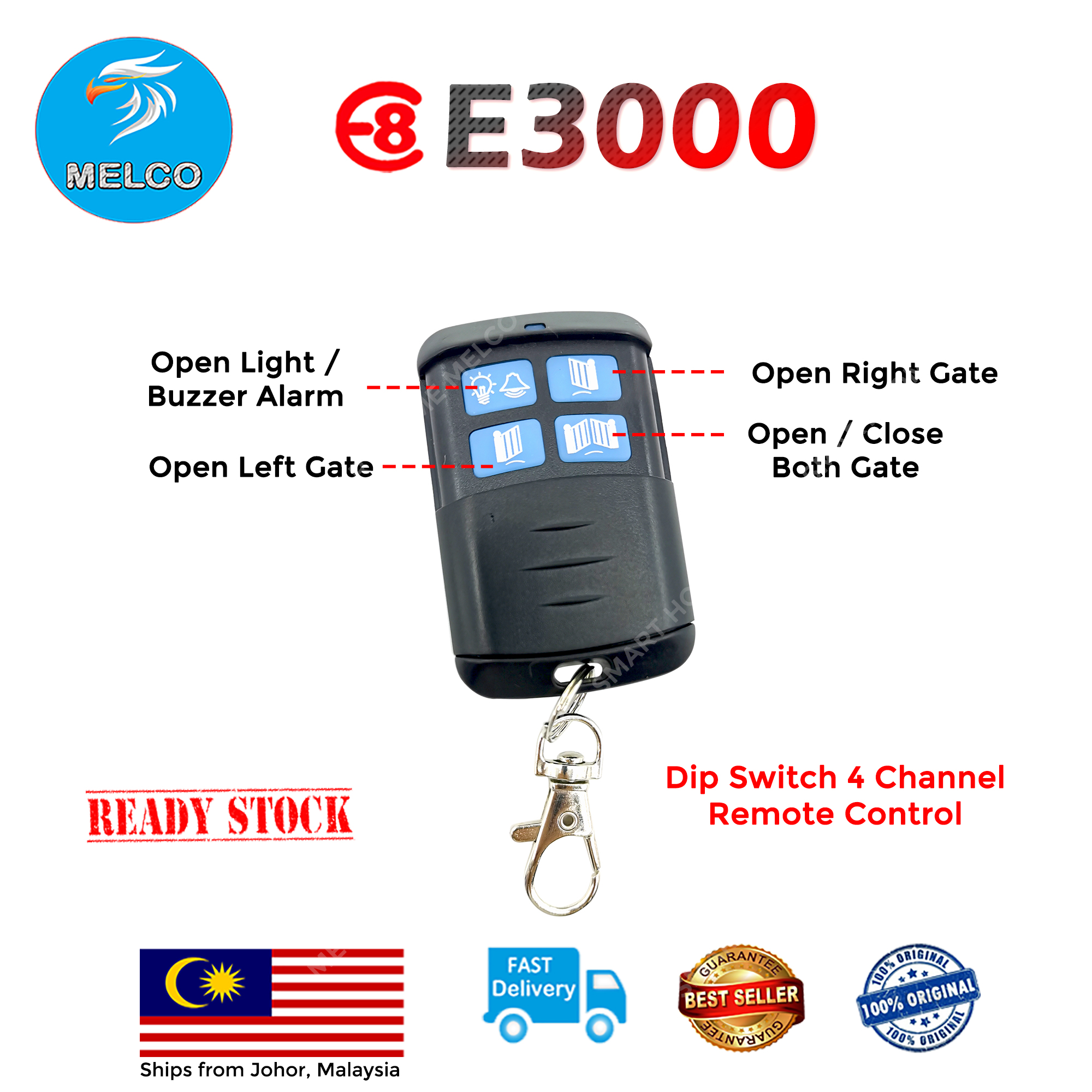 E8 E3000 Autogate Swing Floding Arm gate motor - Full Set | Shopee Malaysia