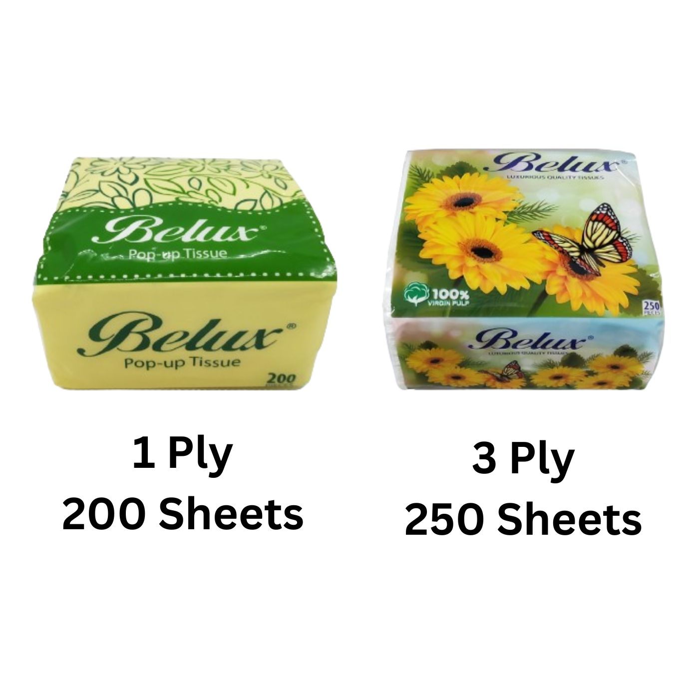 Belux Pop Up Tissue Paper 2 Packets | Shopee Malaysia