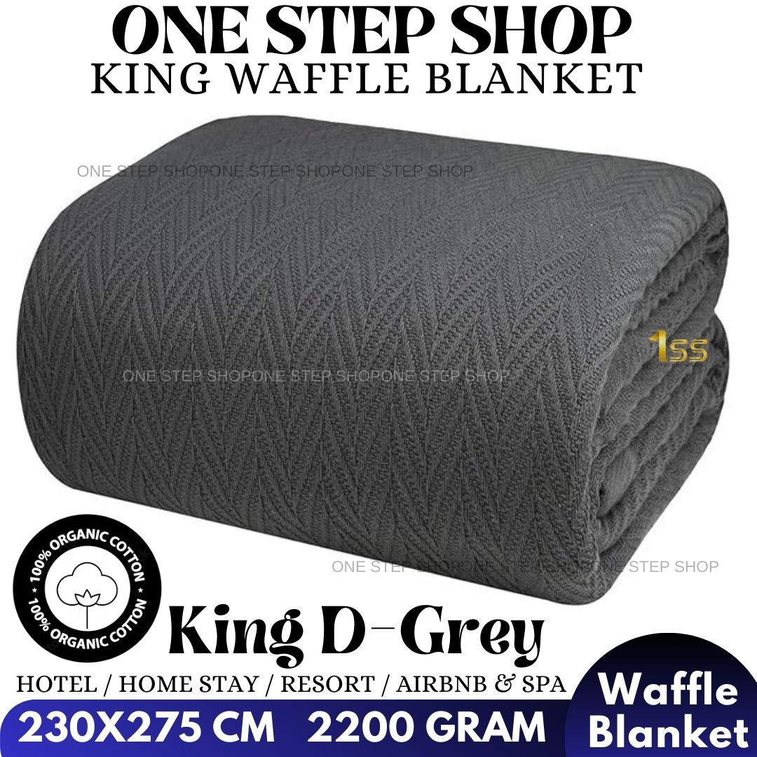 QUEEN Selimut Hospital - Grey White Navy Thermal Blankets Single Cozy ...
