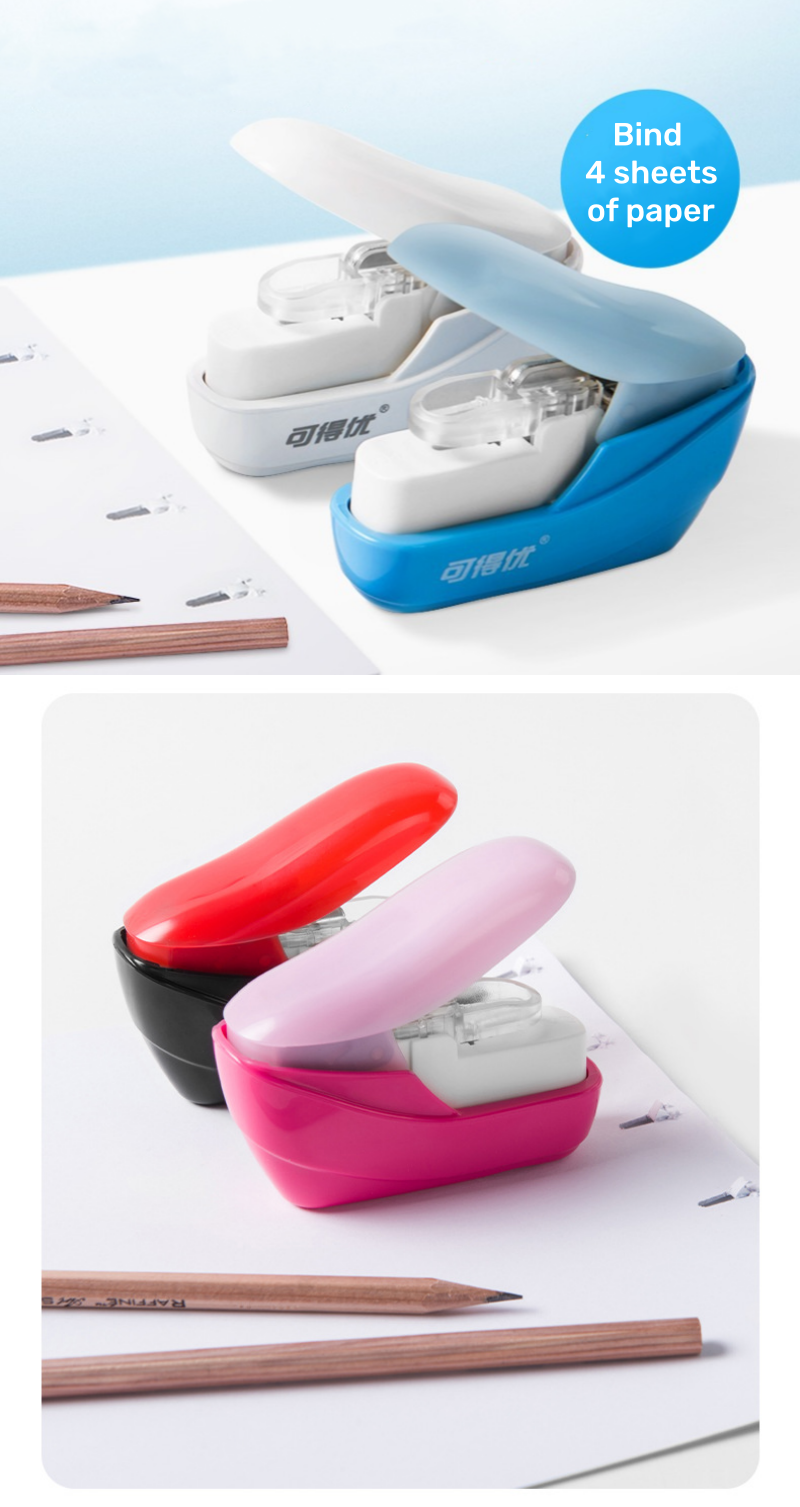 KWT Small Size Stapleless Stapler Light Duty Eco-Friendly Binding Paper ...