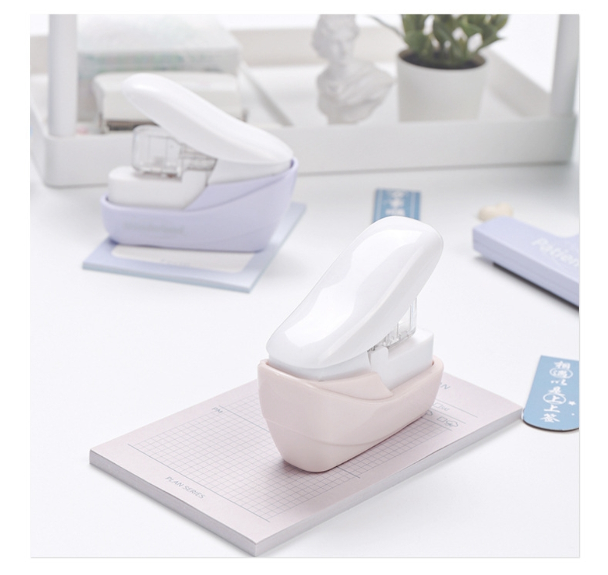 KWT Small Size Stapleless Stapler Light Duty Eco-Friendly Binding Paper ...