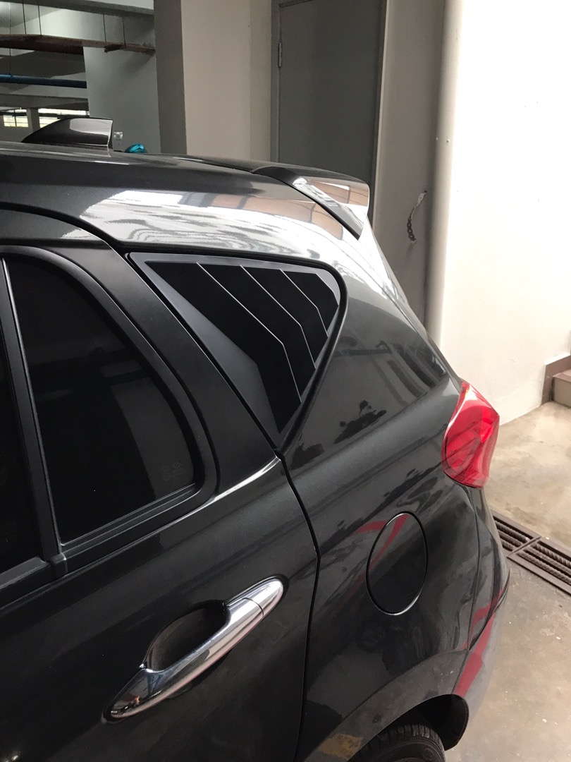 NEWPERODUA MYVI MUSTANG Shark Gill Window Louver Cover Cermin Tingkap ...