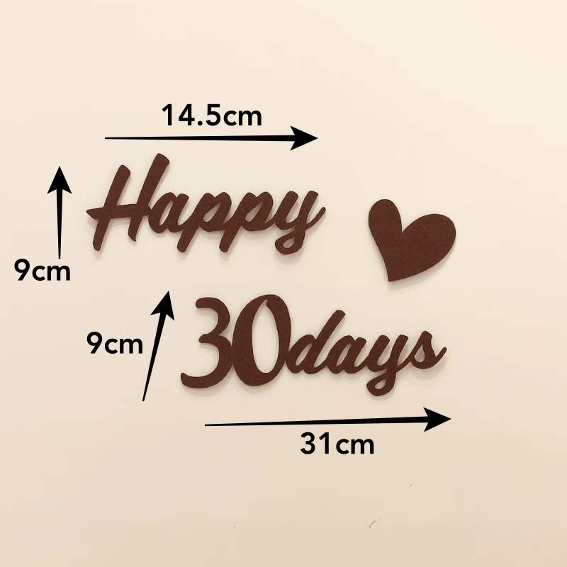 Happy 100 Days Happy 30 days Baby Birthday Decoration Full Moon Baby ...