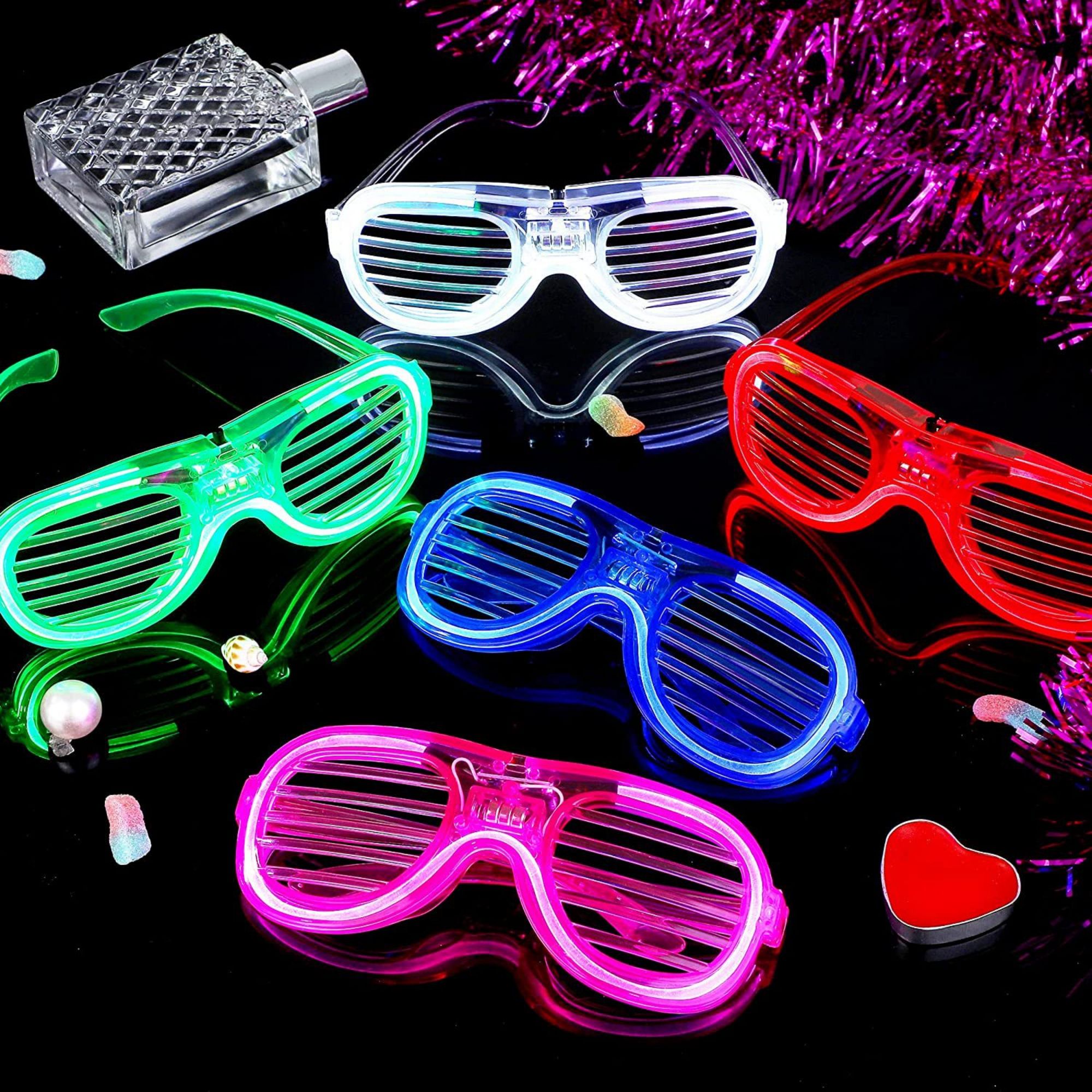 Party Led Light Glasses Glow Glasses Glow in the Dark Party Party Pack ...