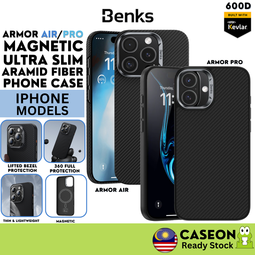 BENKS ARAMID FIBER 600D ARMOR PRO / AIR MAGNETIC Phone Case for iPhone ...