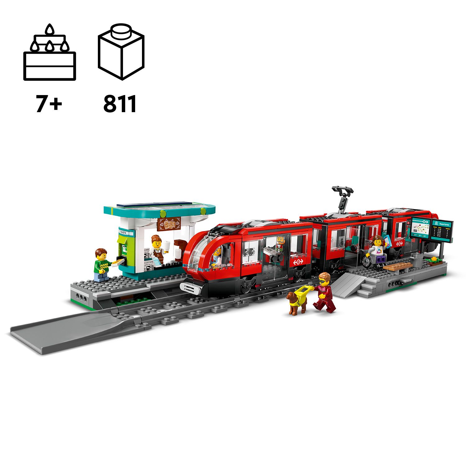 LEGO City 60423 Downtown Tram and Station (811 Pieces) | Shopee Malaysia