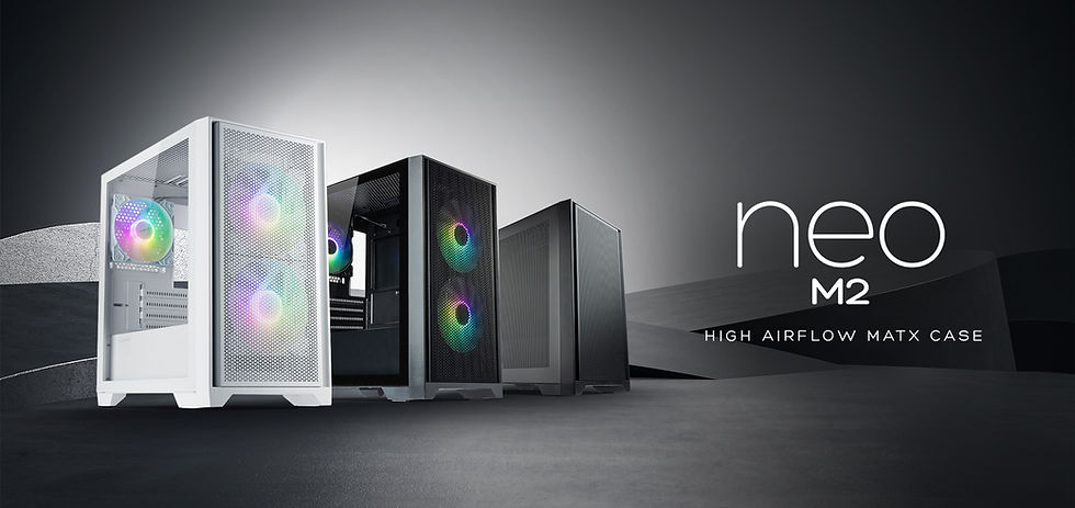 Tecware Neo M2 Omni ARGB TG / Neo M2 Steel mATX Gaming PC Case - Black ...