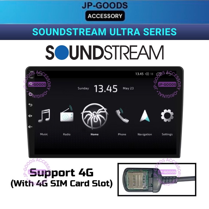 Soundstream Ultra Series Android Player 4gb Ram 64gb Rom Android Auto