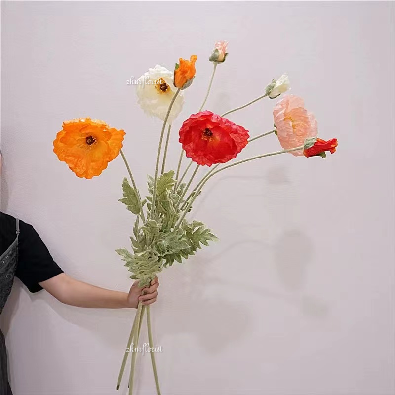 105CM EXTRA BIG POPPIES ARTIFICIAL Flower Pelamin Room Home Poppy ...