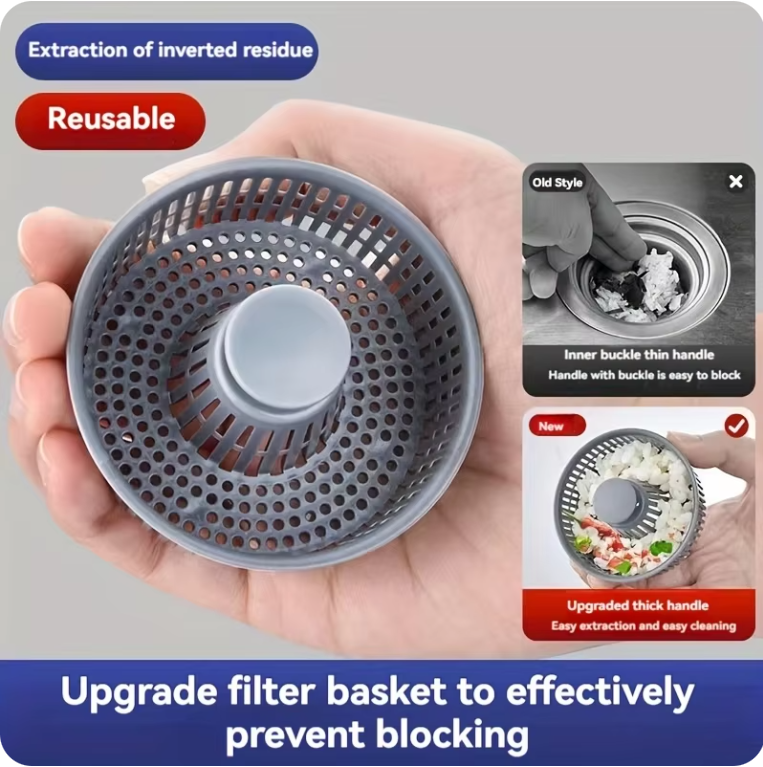 New Universal Sink Pop-Up Filter Core Waste Plug Kitchen Sink Drain ...