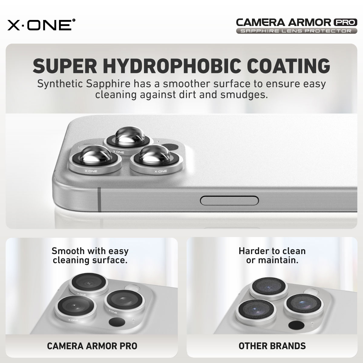 X.One Camera Armor PRO GIA Sapphire Lens Protector for iPhone 16,15,14,13 Pro Max | Shopee Malaysia