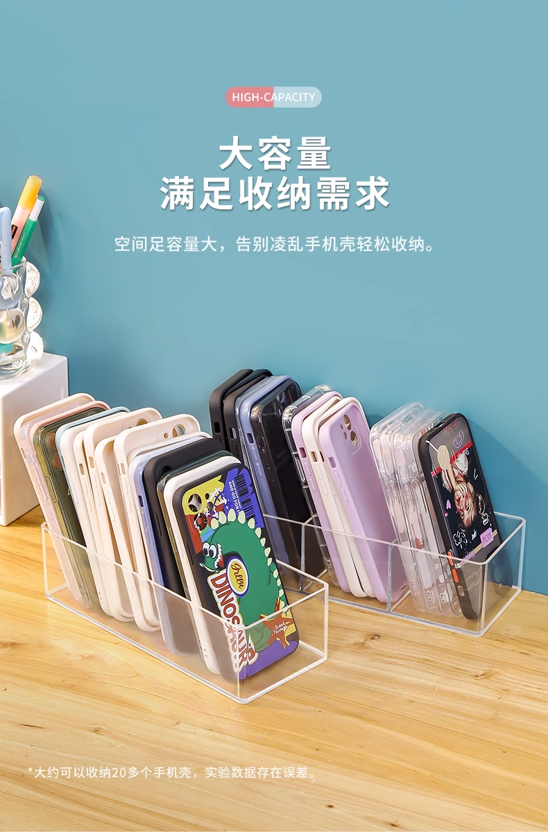 Wire Cable Storage Case Box Transparent Desk Stationary Organizer ...