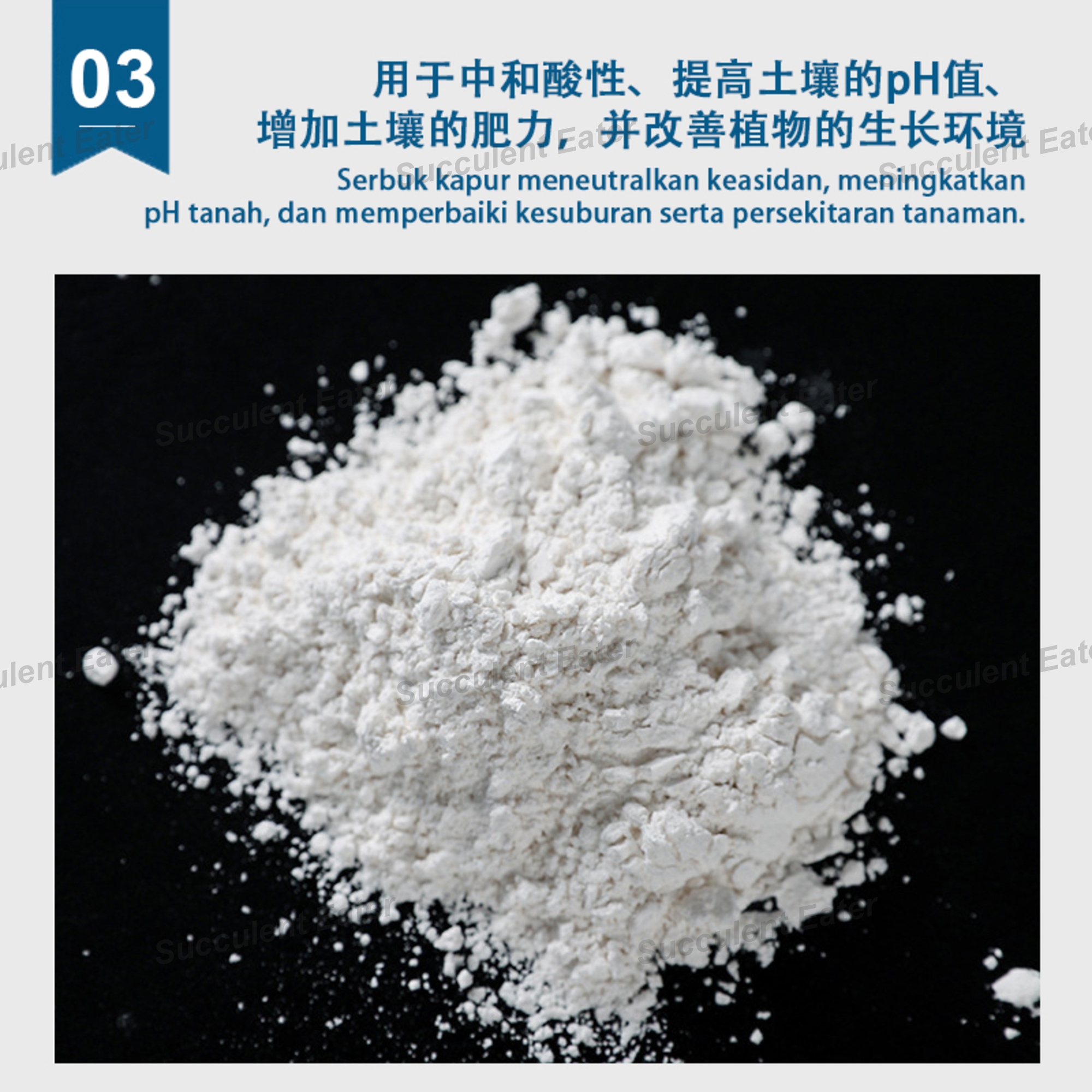 1kg Stone Lime Powder Kapur Pertanian Dolomite Calcium Hydroxide ...