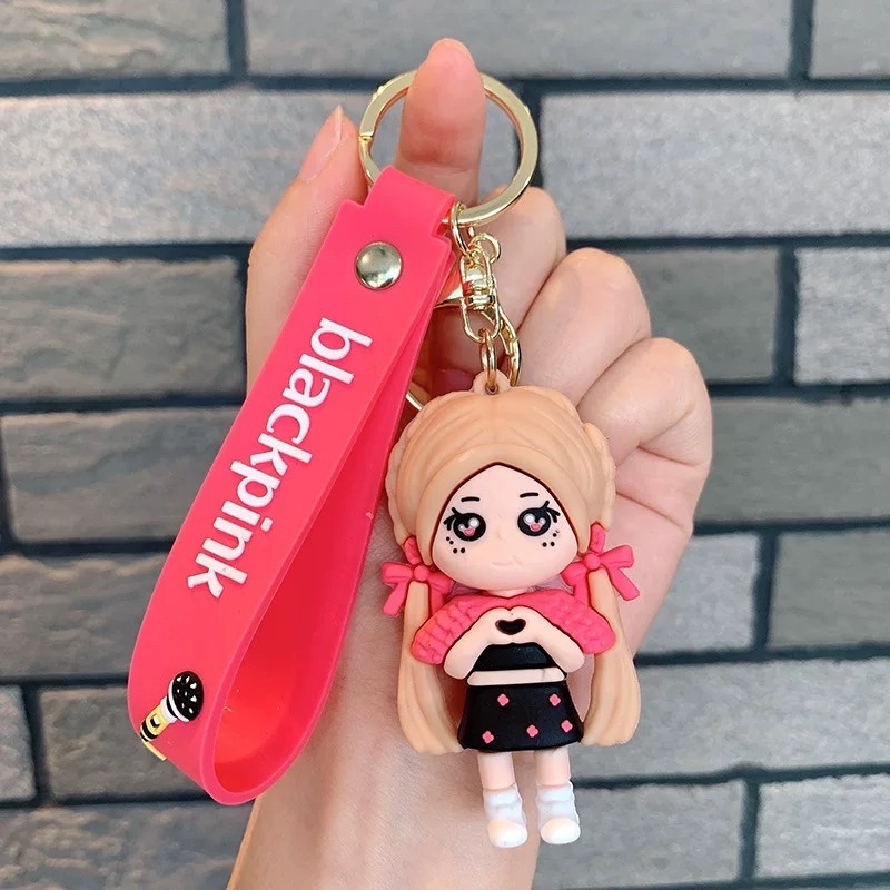 Blackpink Kpop Idol JISOO JENNIE ROSÉ LISA Keychain Bag Pendant Soft ...