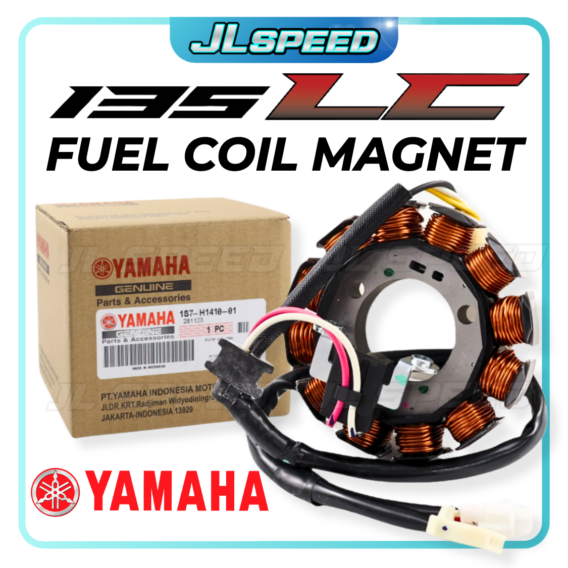 YAMAHA LC135 V1 V2 V3 V4 V5 V6 V7 Original Fuel Coil Magnet Starter Coil Startor Koil (1S7-H1410 ...
