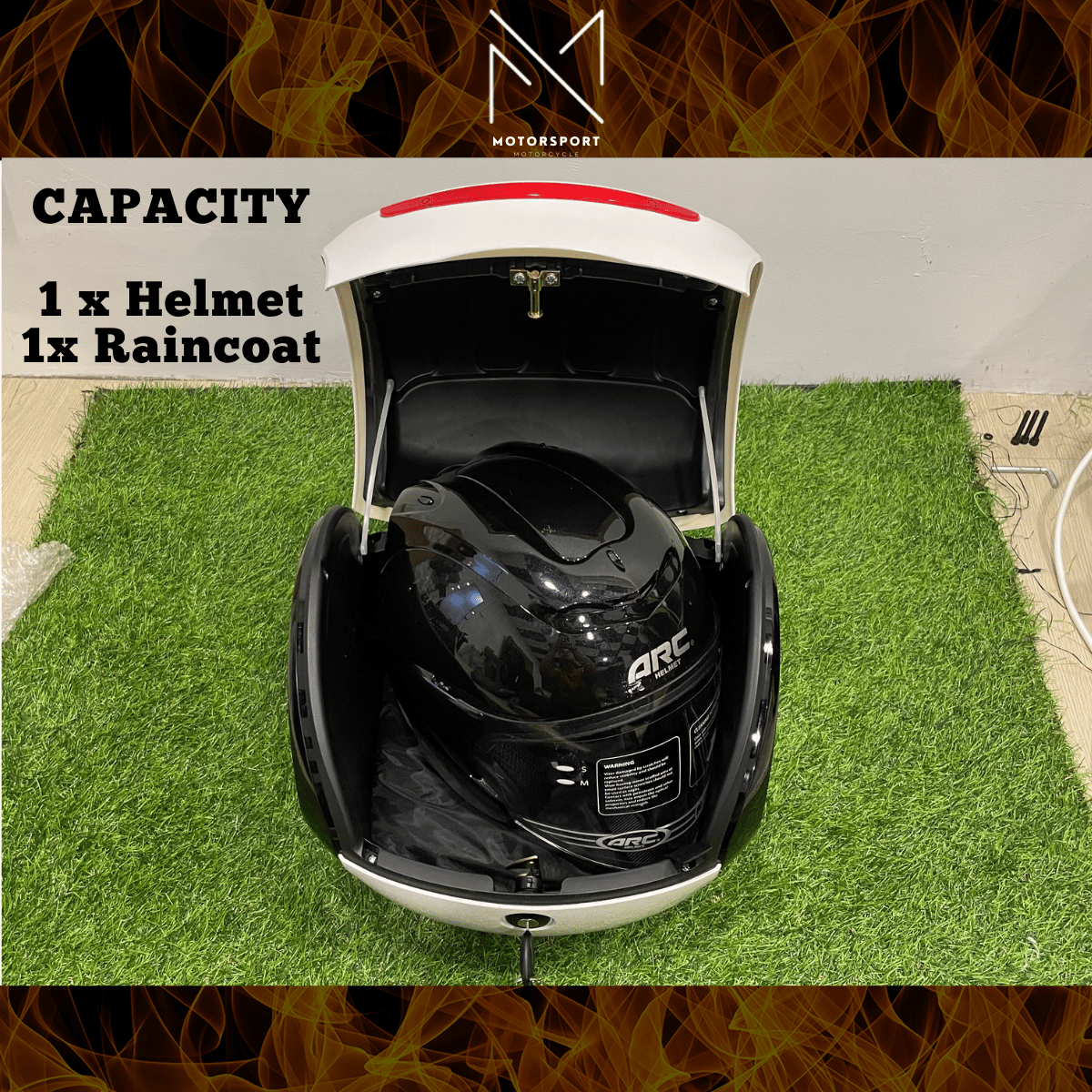 Box Motor Alien 35L Alien Box Motorcycle ABS Top Box Double-Layer ...