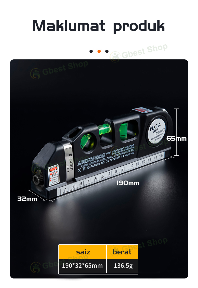 4in1 Infrared Laser Level Tripod Horizontal Vertical Cross laser ruler lazer light level Line 2 ...