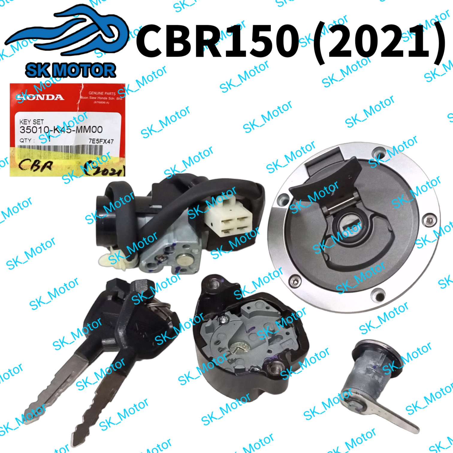 Honda CBR150 / CBR 150 NEW 2021 Original Ignition Main Switch Full Set ...