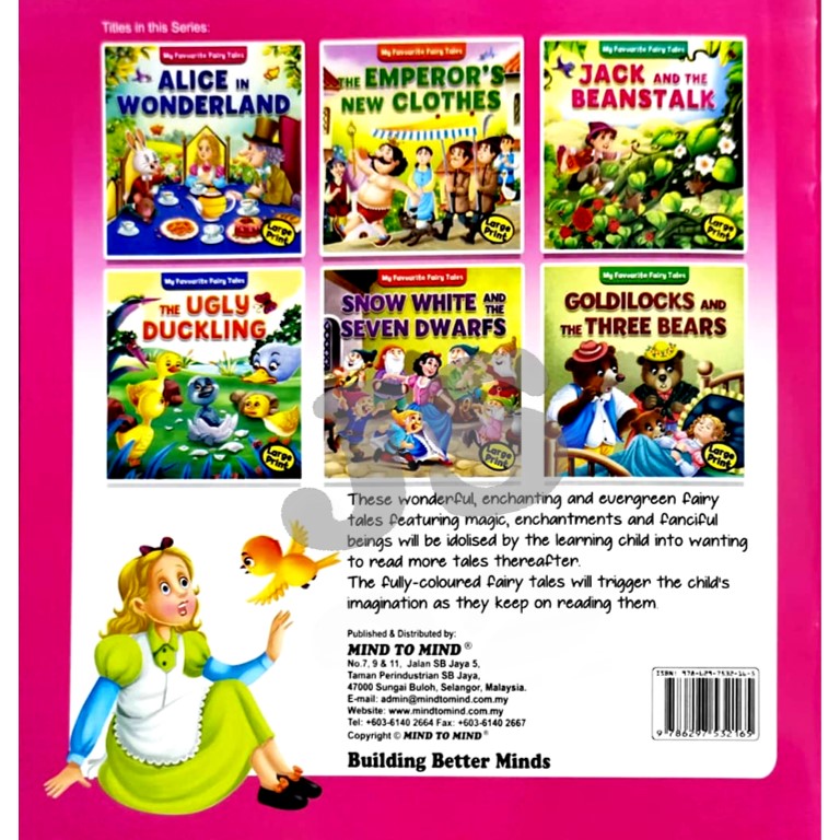 MY FAVOURITE FAIRY TALES LARGE PRINT STORY BOOK - MIND TO MIND | Shopee ...