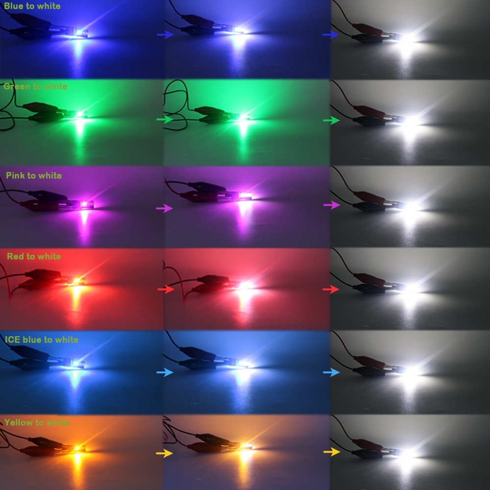 1pcs T10/w5w Wedge car led width lamp trunk cargo area lights door ...