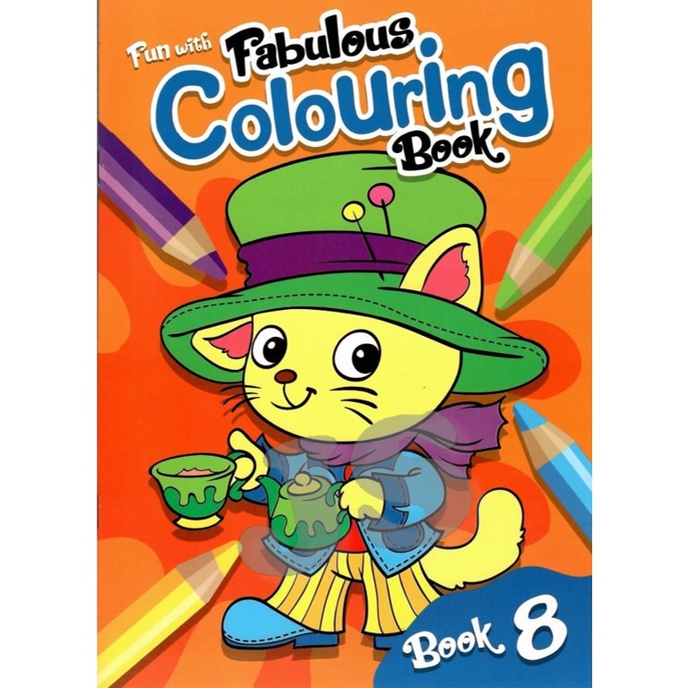FUN WITH FABULOUS COLOURING BUKU BERWARNA BOOK 1 ~ BOOK 8 - MIND TO ...