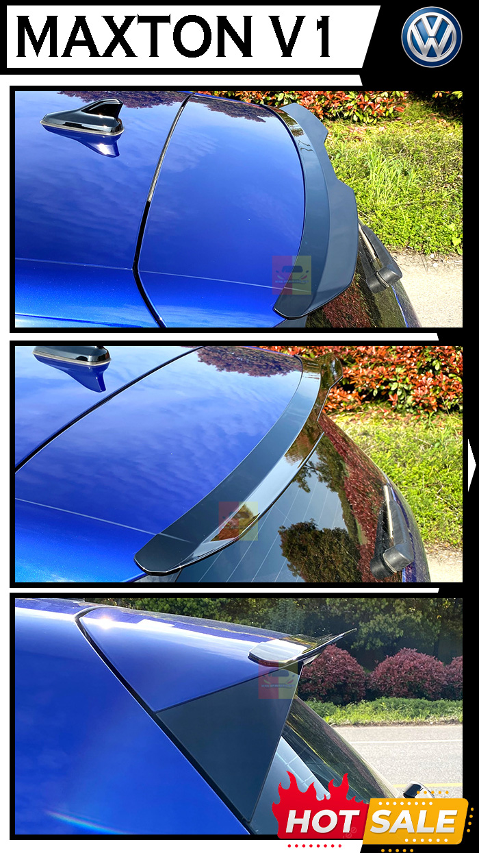 VOLKSWAGEN GOLF MK8 TSI/R LINE MAXTON V1 STYLE SPOILER VW GOLF 8 RLINE ...