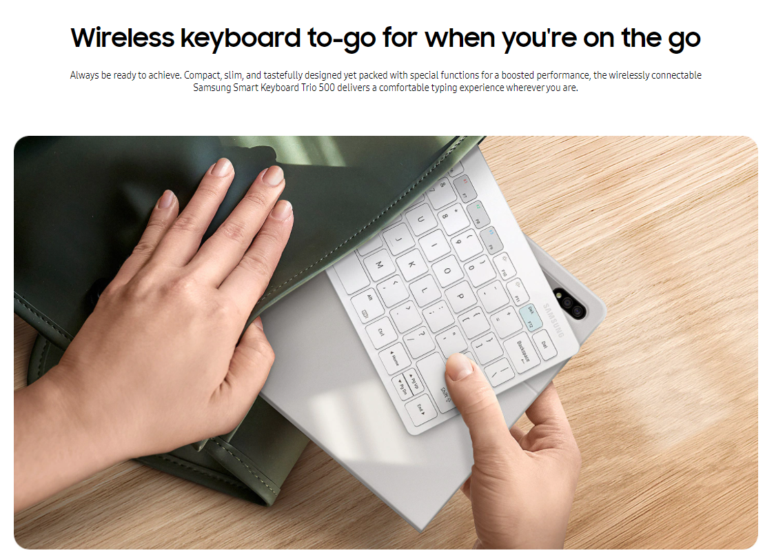 ORIGINAL Samsung Smart Wireless Hot Keys Bluetooth Keyboard Trio 500 ...