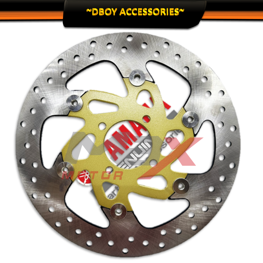 Yamaha Original Front Depan Disc 4 Skru Lubang Holes 267mm Y125Z 125Z ...