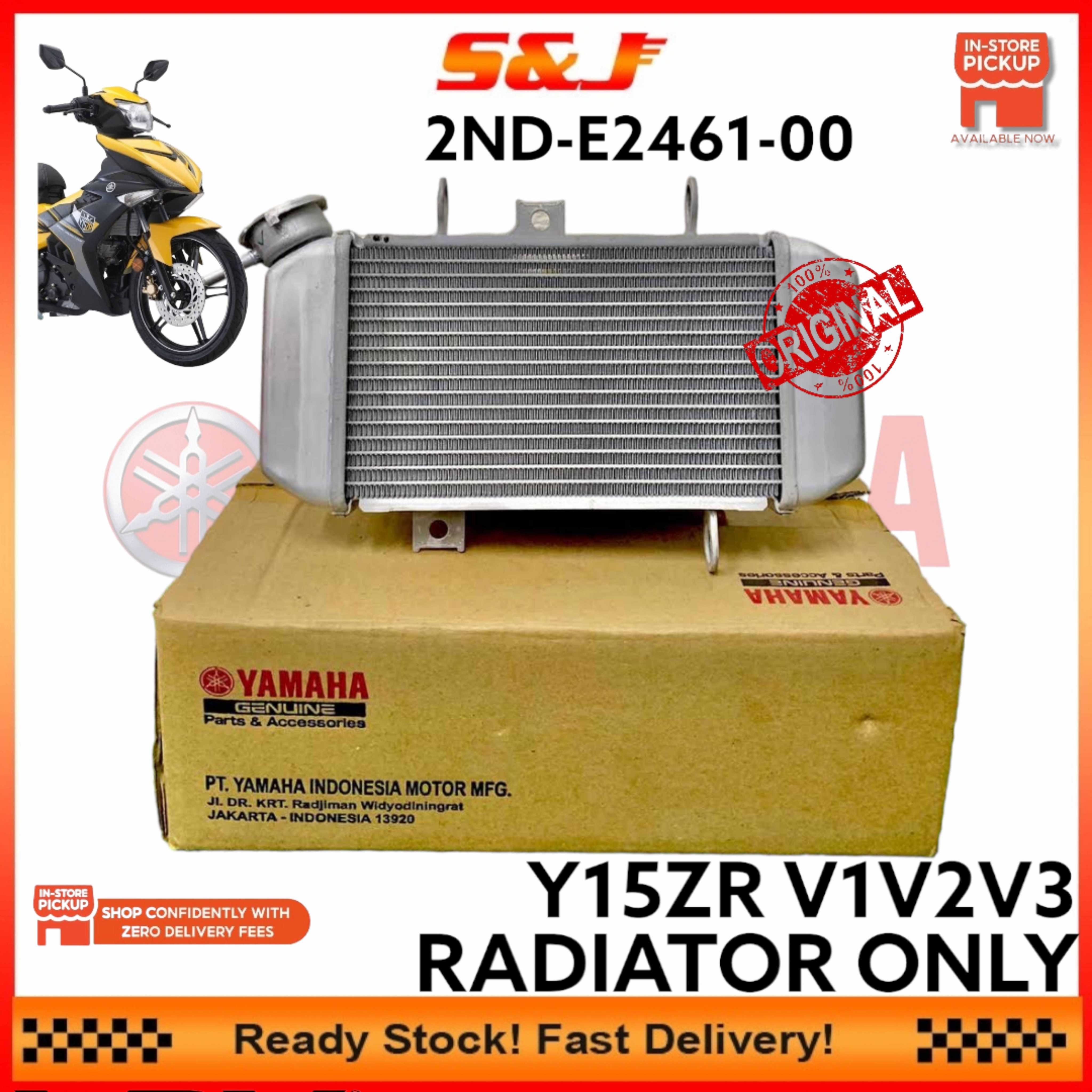 100% ORIGINAL YAMAHA Y15 Y15ZR V1 V2 V3 RADIATOR ASSY WITH RADIATOR FAN ...