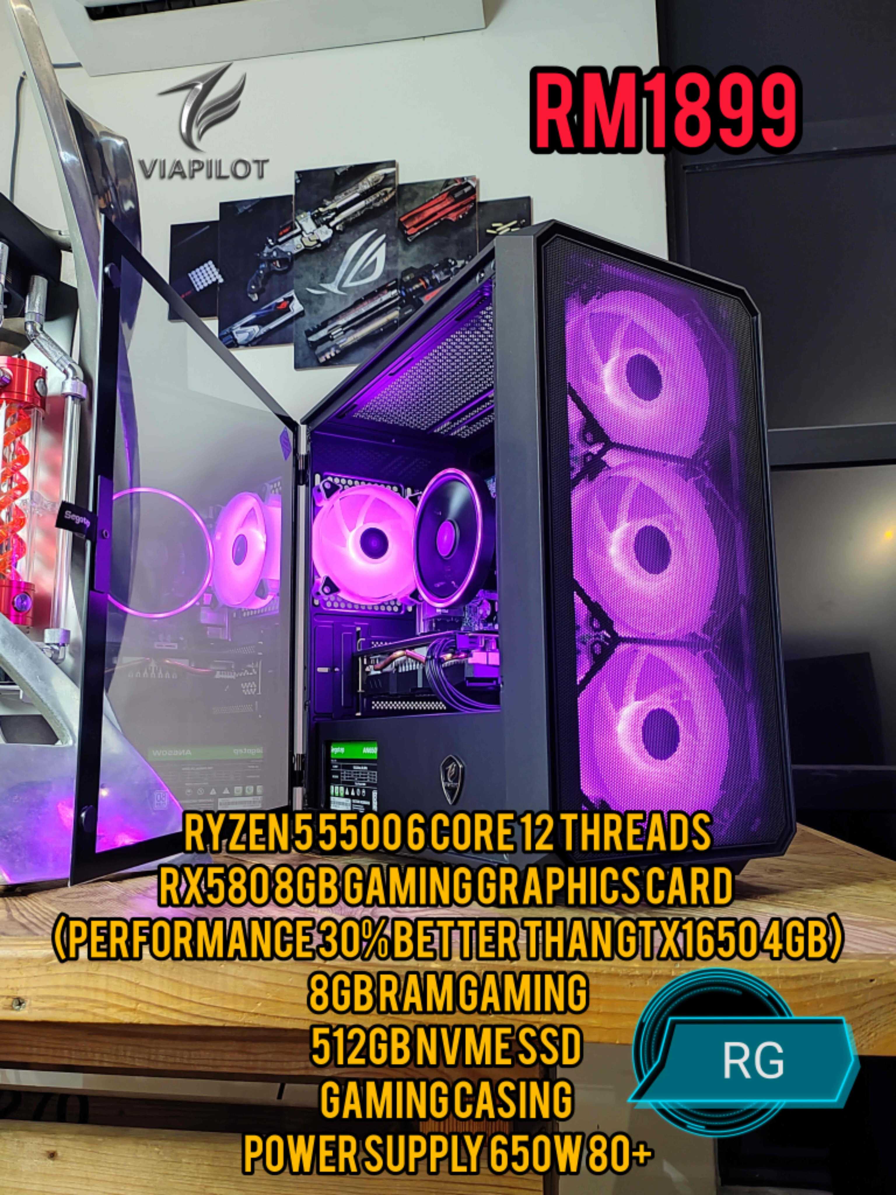FULL SET BUDGET GAMING PC / DESKTOP / PC / READY STOCK | Shopee Malaysia