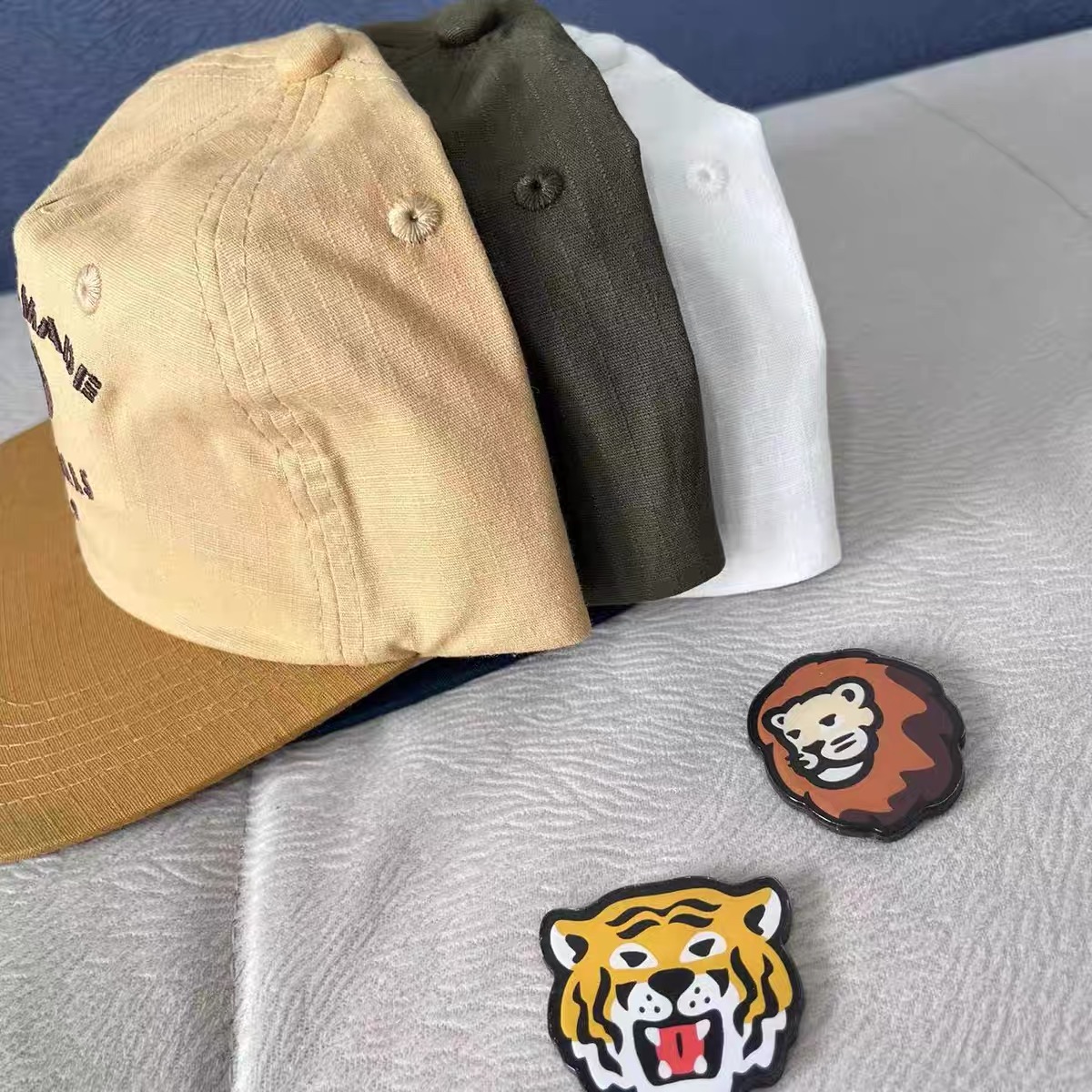 🇲🇾 23ss Japanese's Human Made Embroidery Color matching Cap Unisex Cap ...