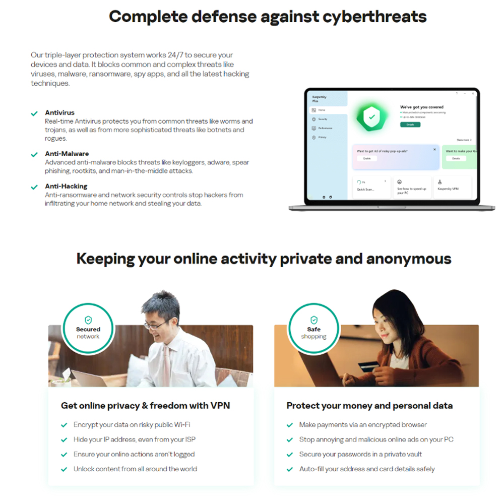 Kaspersky Plus Security (1 User/3 User/5 User) | Shopee Malaysia
