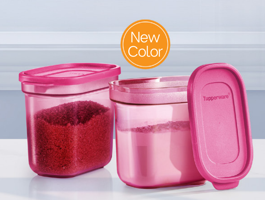 Tupperware Ezy Store 840ml With Spoon (Salt Spice Container) shelf saver / Tupperware Umami ...