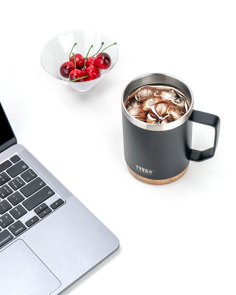 Tyeso Thermal Cup With Handle Grip 530ml/710ml Insulated Flask Vacuum Tumbler Business Office ...