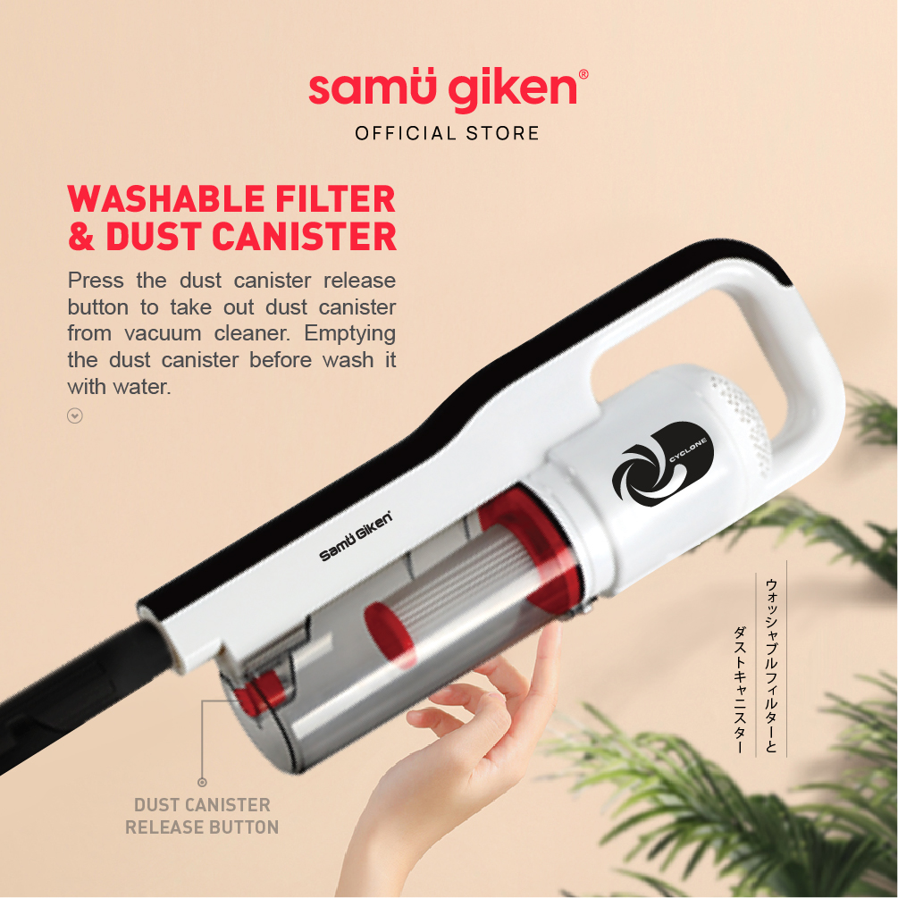 Samu Giken Wired / Wireless V-Series Handheld Vacuum Cleaner V6-SHIROI ...