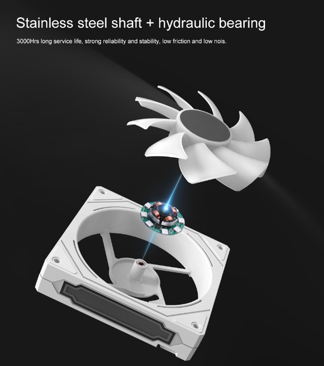 SEGOTEP HB-12 ARGB Casing Fan With Controller - Black/White (120mm/3 ...